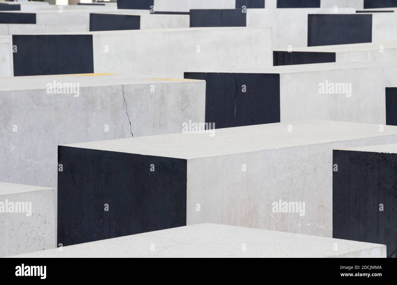 Concrete statues of the Holocaust Memorial in Berlin, Germany Stock ...
