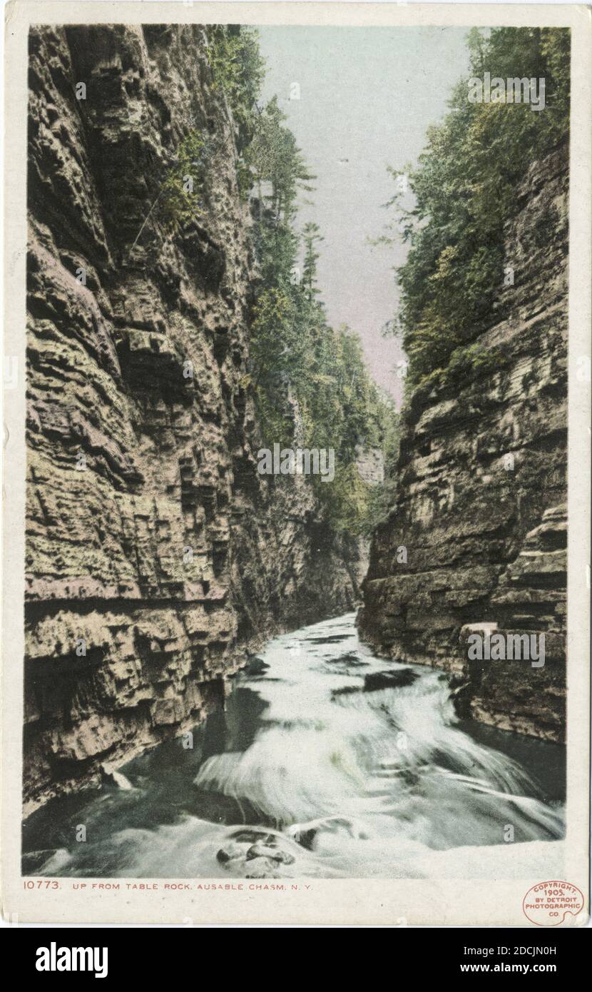Up from Table Rock, Au Sable Chasm, N.Y., still image, Postcards, 1898 ...