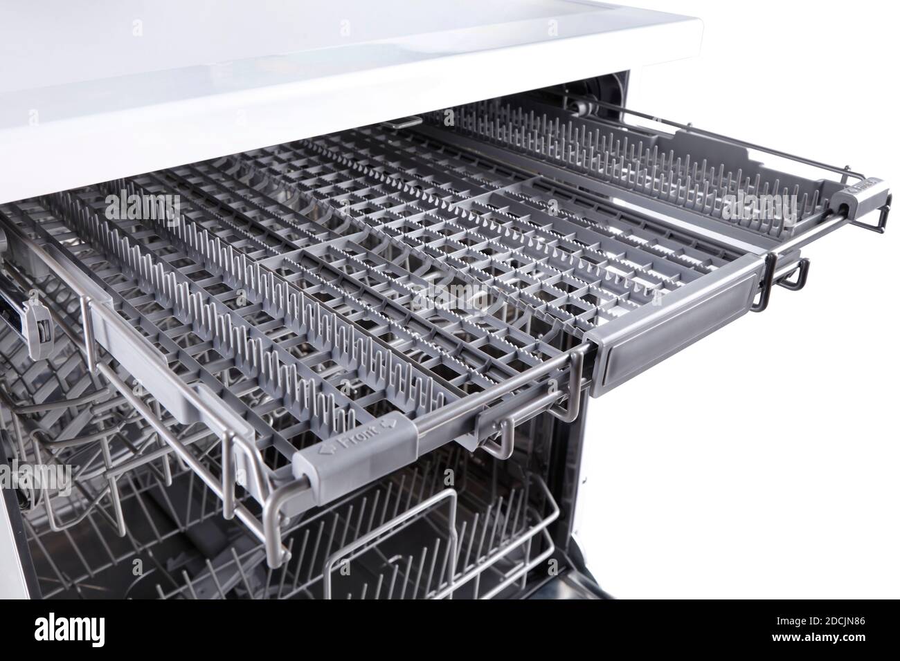 Details of the basket inside the dishwasher Stock Photo - Alamy