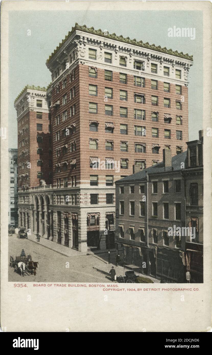 Board of Trade Building, Boston, Mass., still image, Postcards, 1898 ...