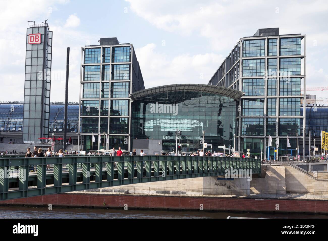 BERLIN: Panoramic View of Berlin Main Station (German Hauptbahnhof ...