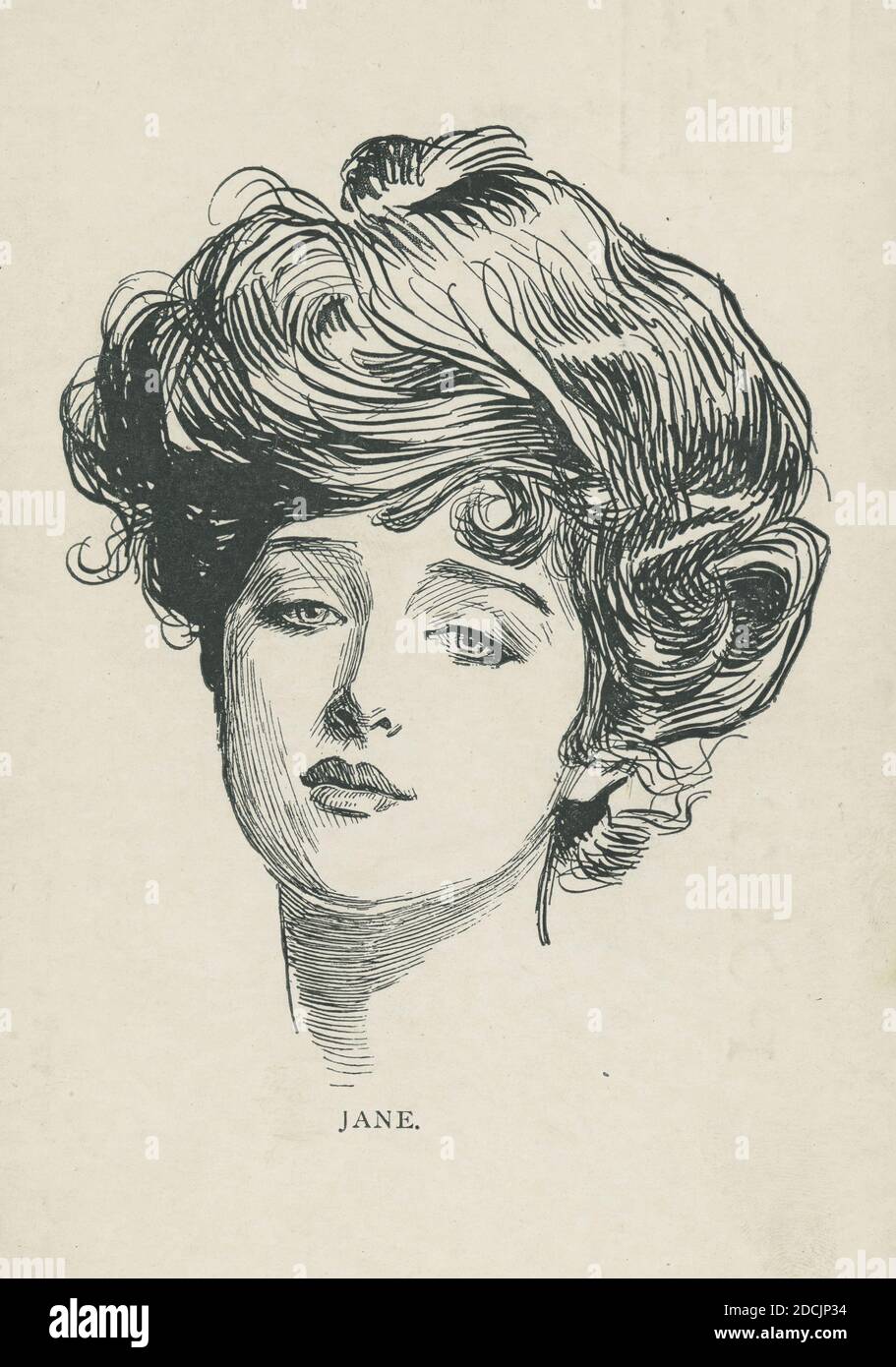 Jane, Life Cartoons, still image, Postcards, 1898 - 1931 Stock Photo ...
