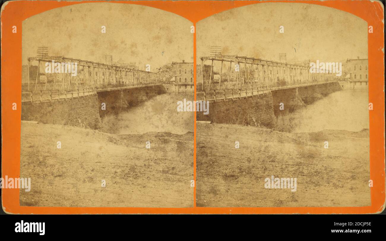 Iron bridge., still image, Stereographs, 1850 - 1930 Stock Photo - Alamy