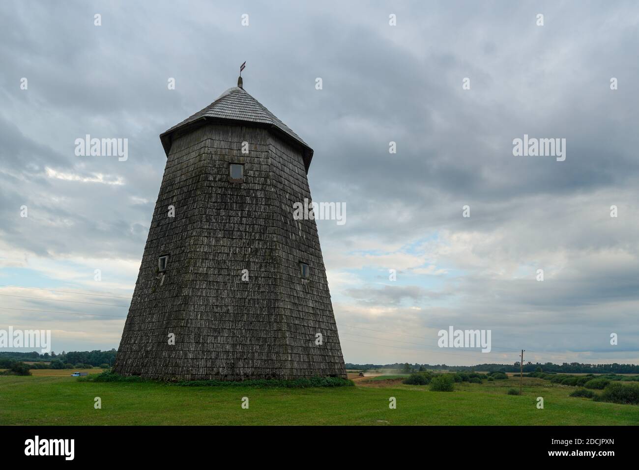 Wooden Mill Building in Nature Stock Photo - Alamy