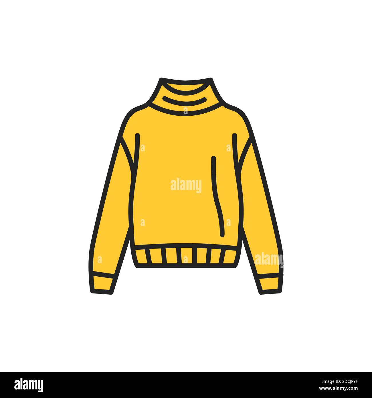 Sweater color line icon. Pictogram for web page, mobile app, promo ...