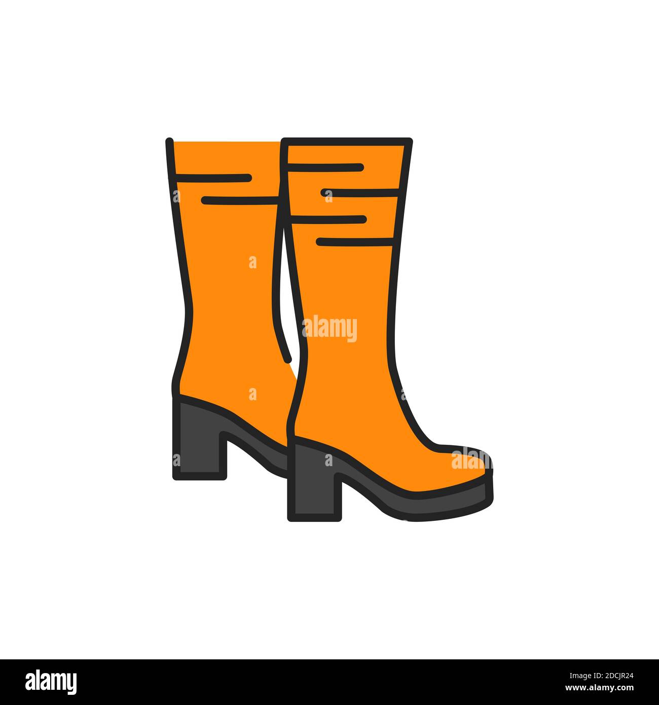 Boots icon line simple Cut Out Stock Images & Pictures - Alamy