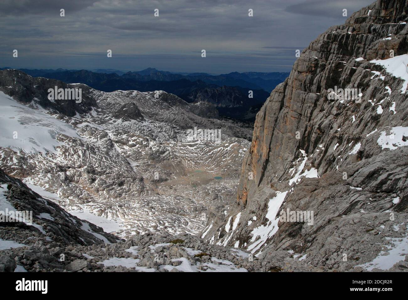 Hoher Dachstein (2995 m), the second highest mountain in the Northern ...