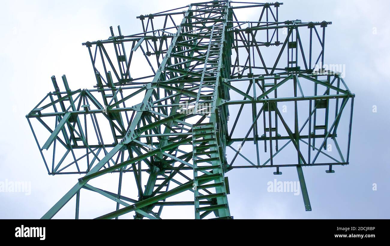 Electrical substation details. Terminal connection Stock Photo - Alamy