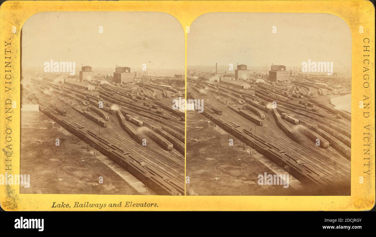 Lake, railways and elevators., still image, Stereographs, 1850 - 1930 ...