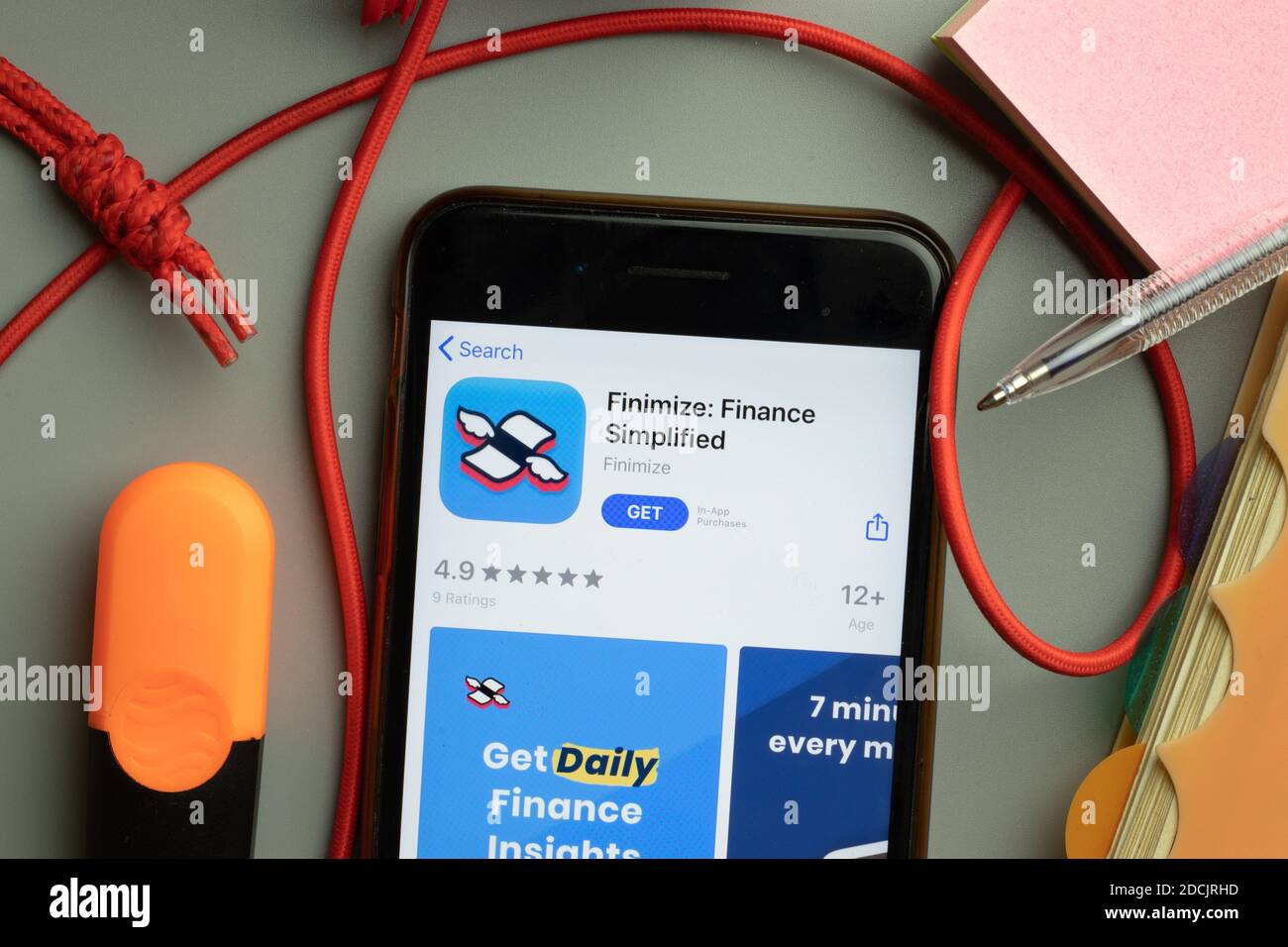 New York, United States - 7 November 2020: Finimize Finance Simplified ...