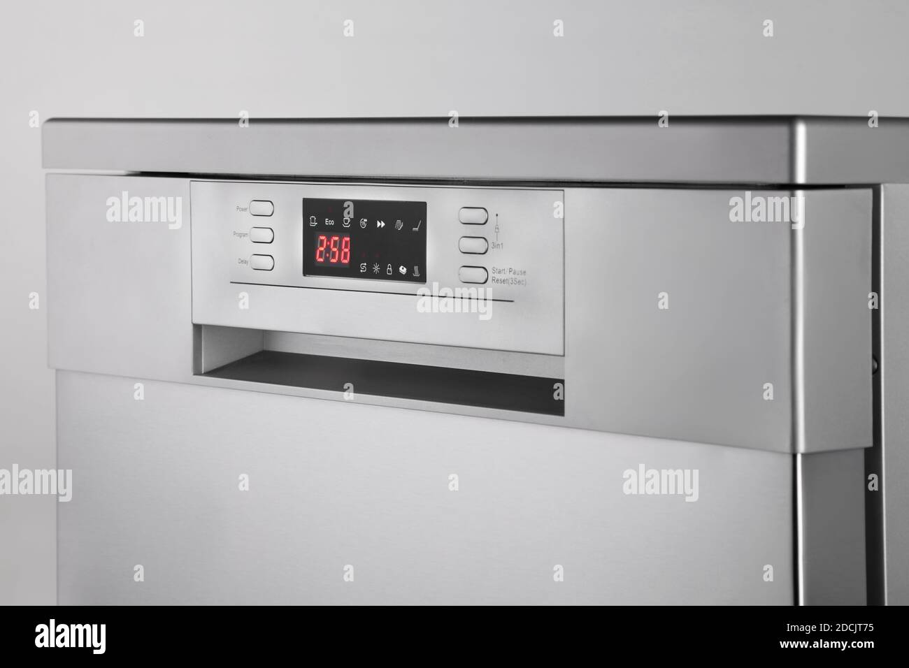 dishwasher details isolated on white background Stock Photo - Alamy