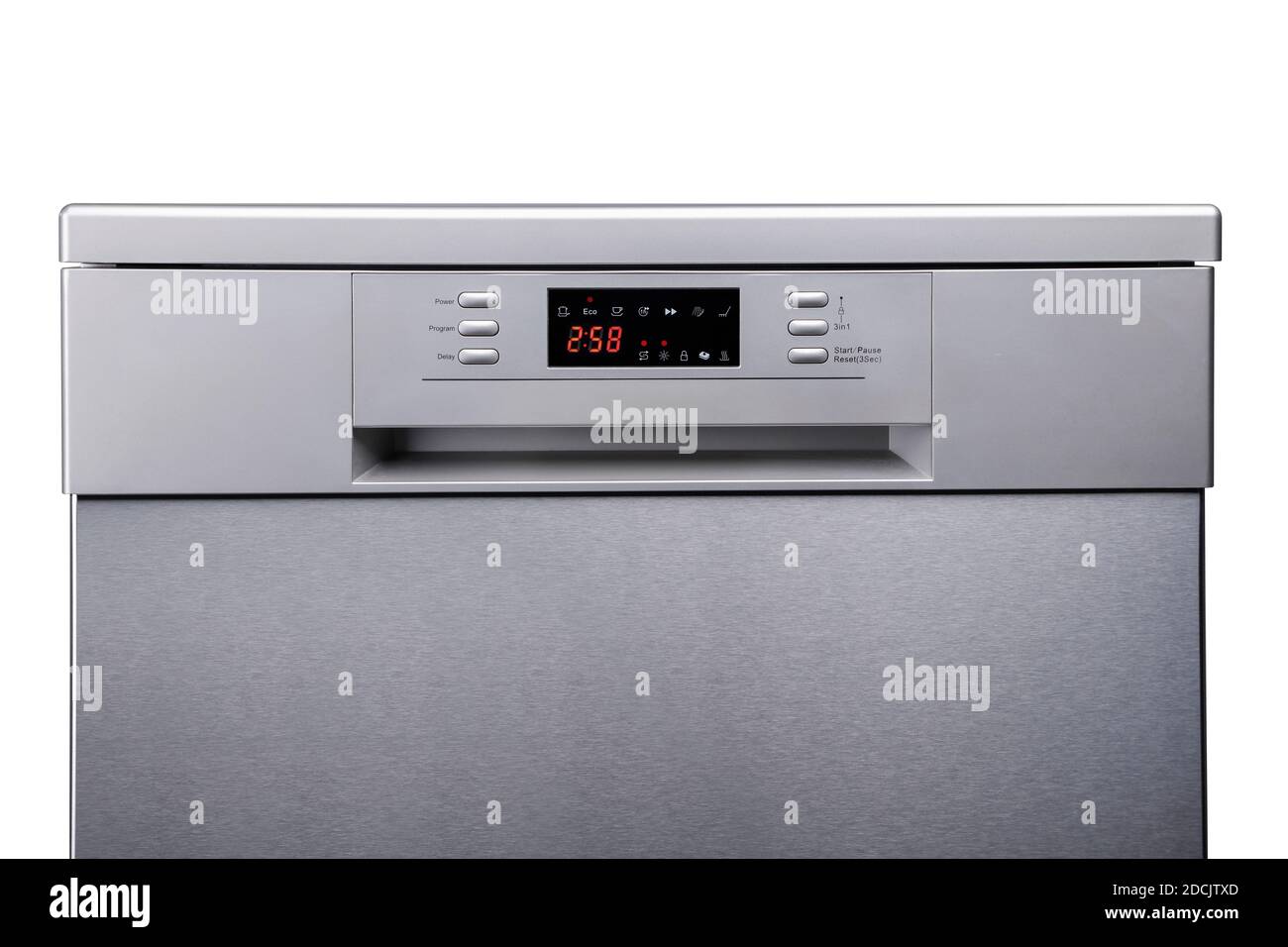 dishwasher details isolated on white background Stock Photo - Alamy