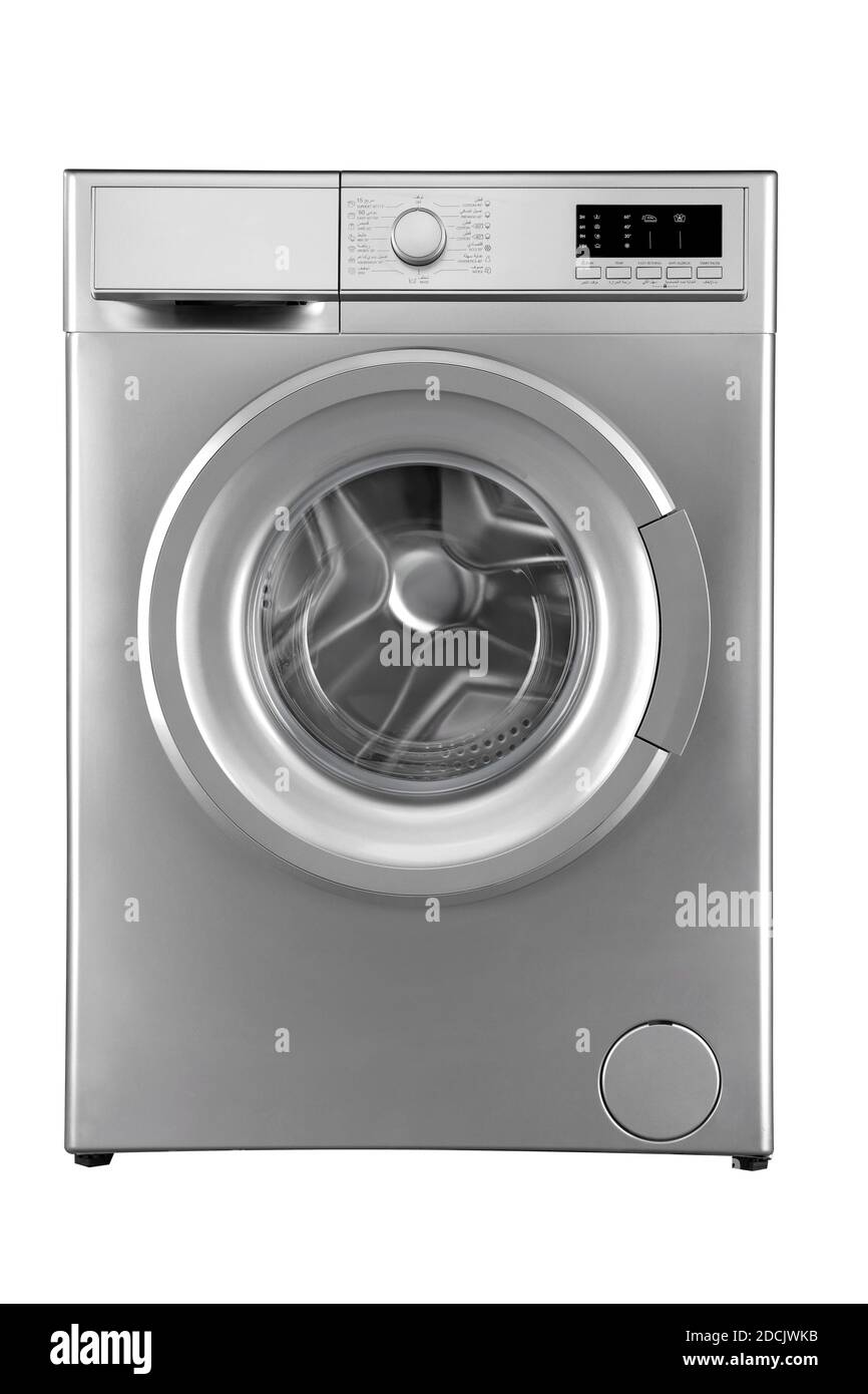 washing machine isolated on white background Stock Photo - Alamy
