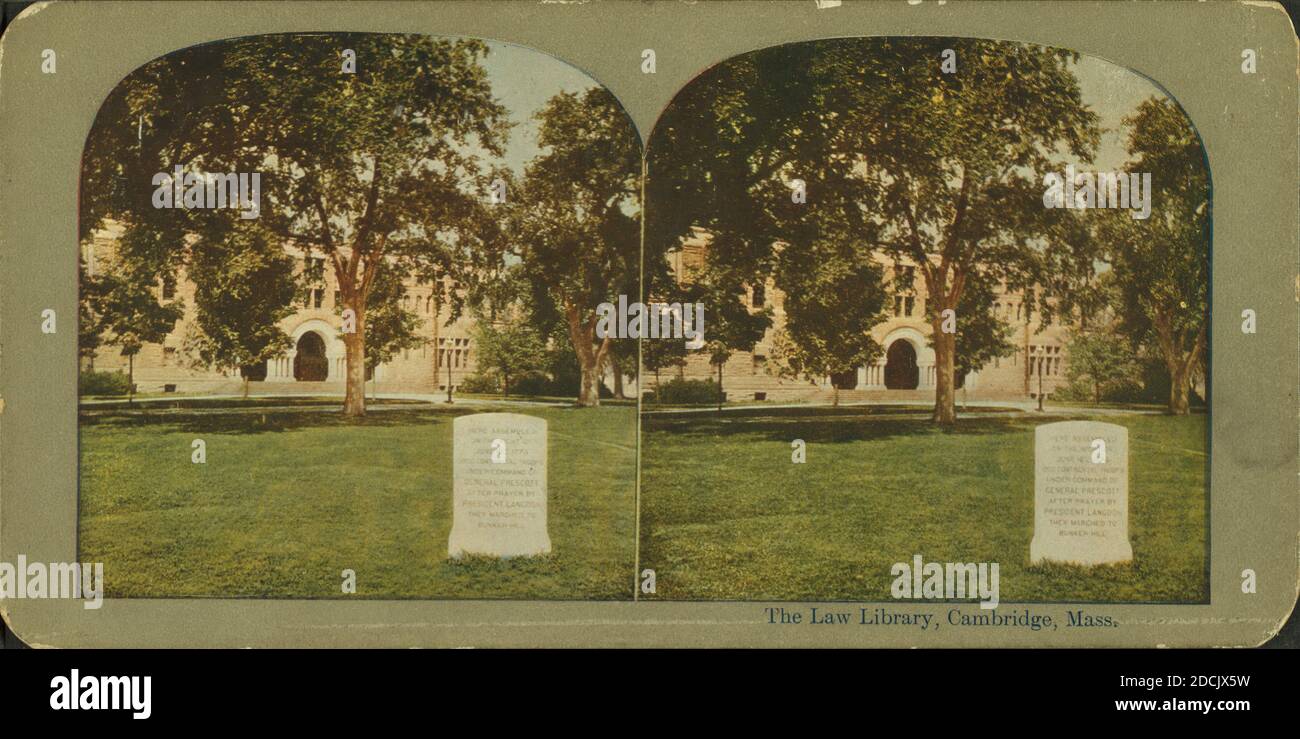 The law library, Cambridge, Mass., still image, Stereographs, 1850 ...