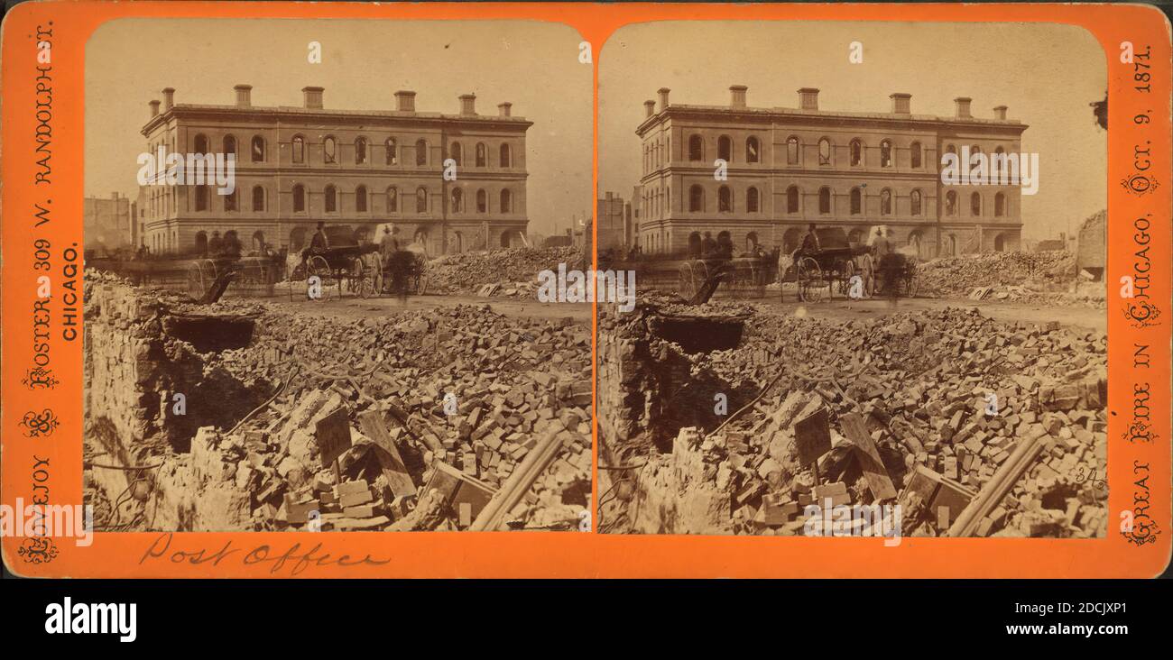 Post Office., still image, Stereographs, 1871 Stock Photo - Alamy