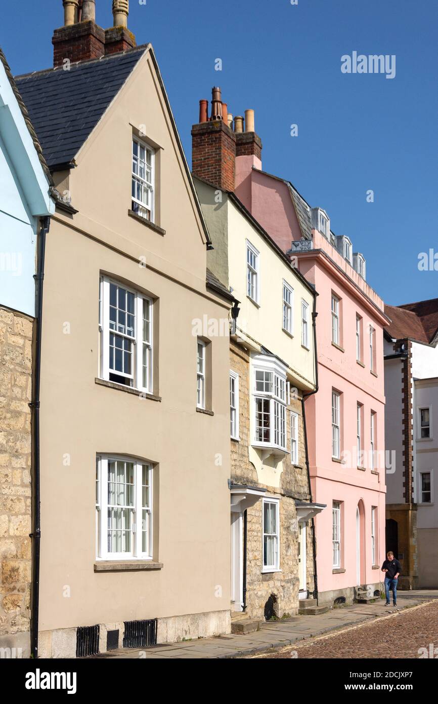 Period buildings, Merton Street, Oxford, Oxfordshire, England, United ...