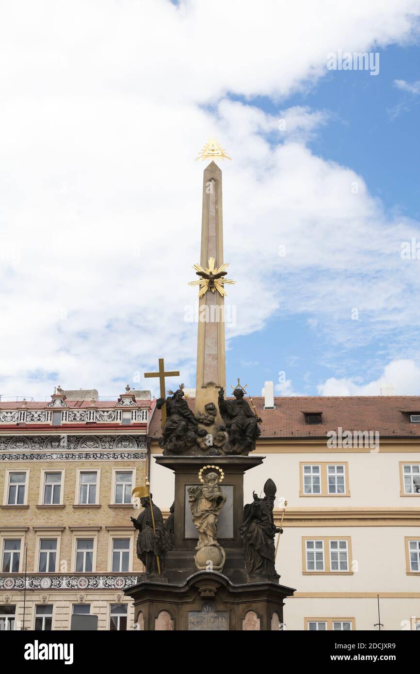 Holy Trinity Column (Plague Column) at Lesser Town Square (Mala Strana ...
