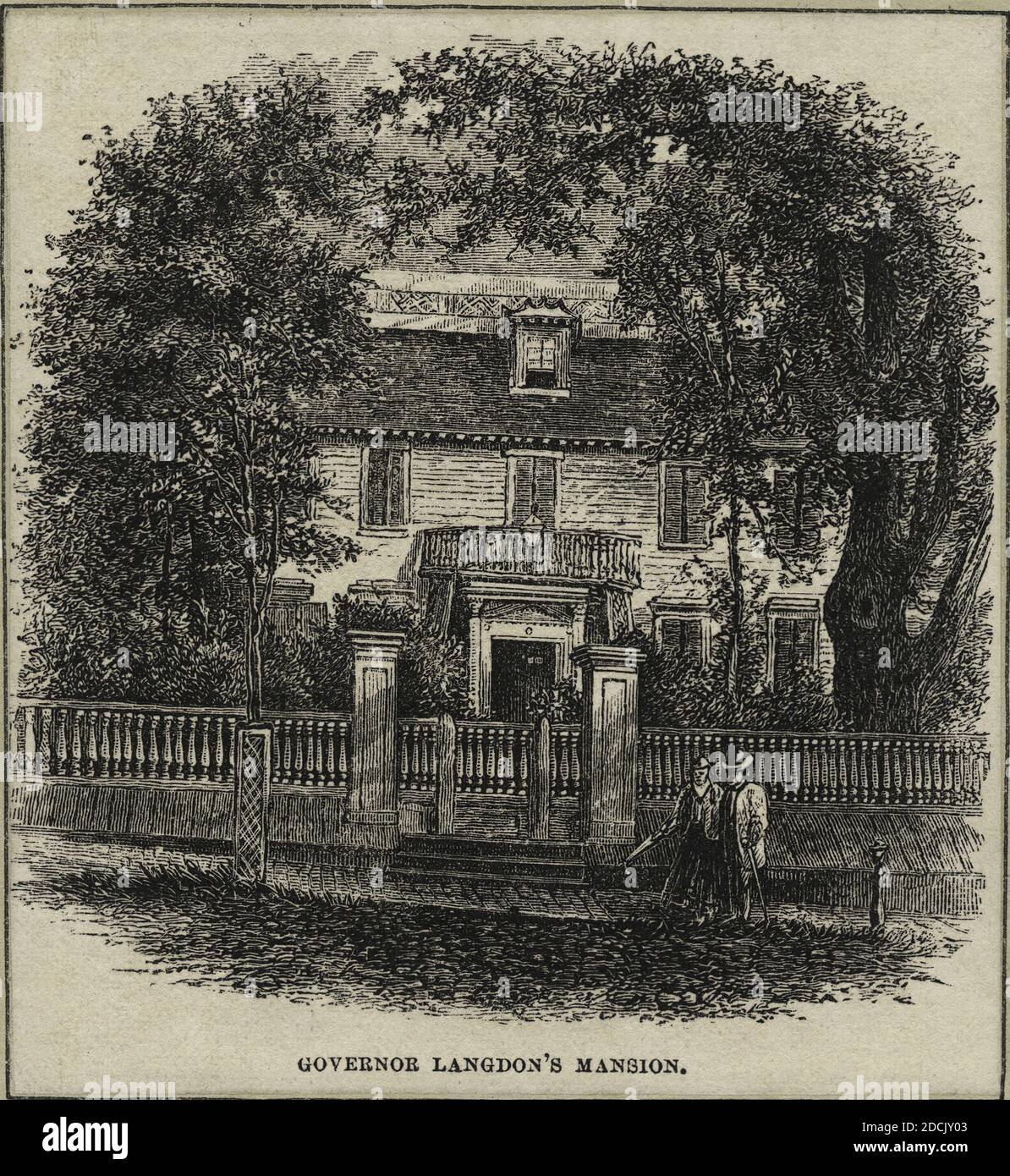 Governor Langdon's mansion., still image, Prints, 1776 - 1890 Stock ...