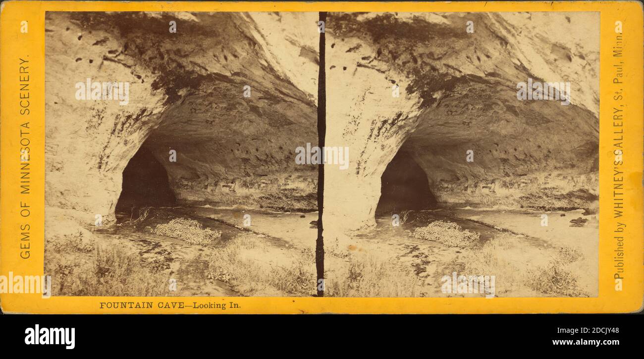 Fountain cave -- looking in., still image, Stereographs, 1850 - 1930 ...
