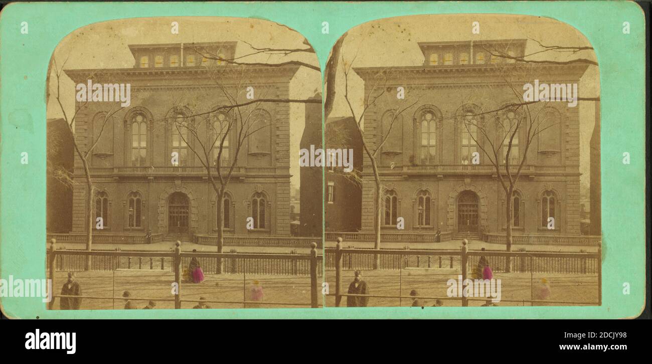 Public library building, Boston., still image, Stereographs, 1850 ...