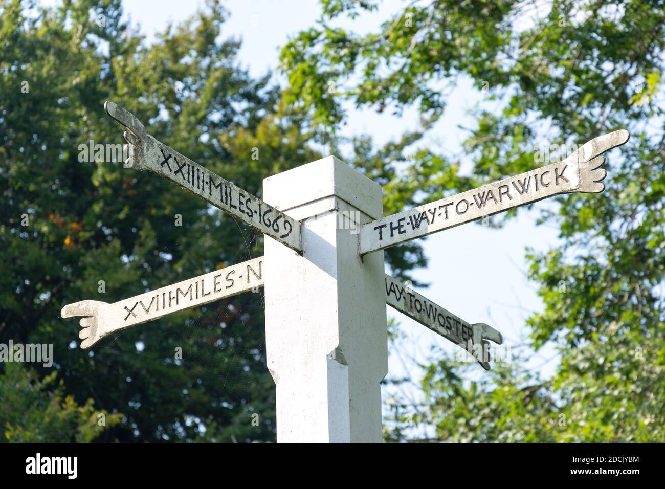 Ancient fingerpost sign near Chipping Campden, Gloucestershire, England ...