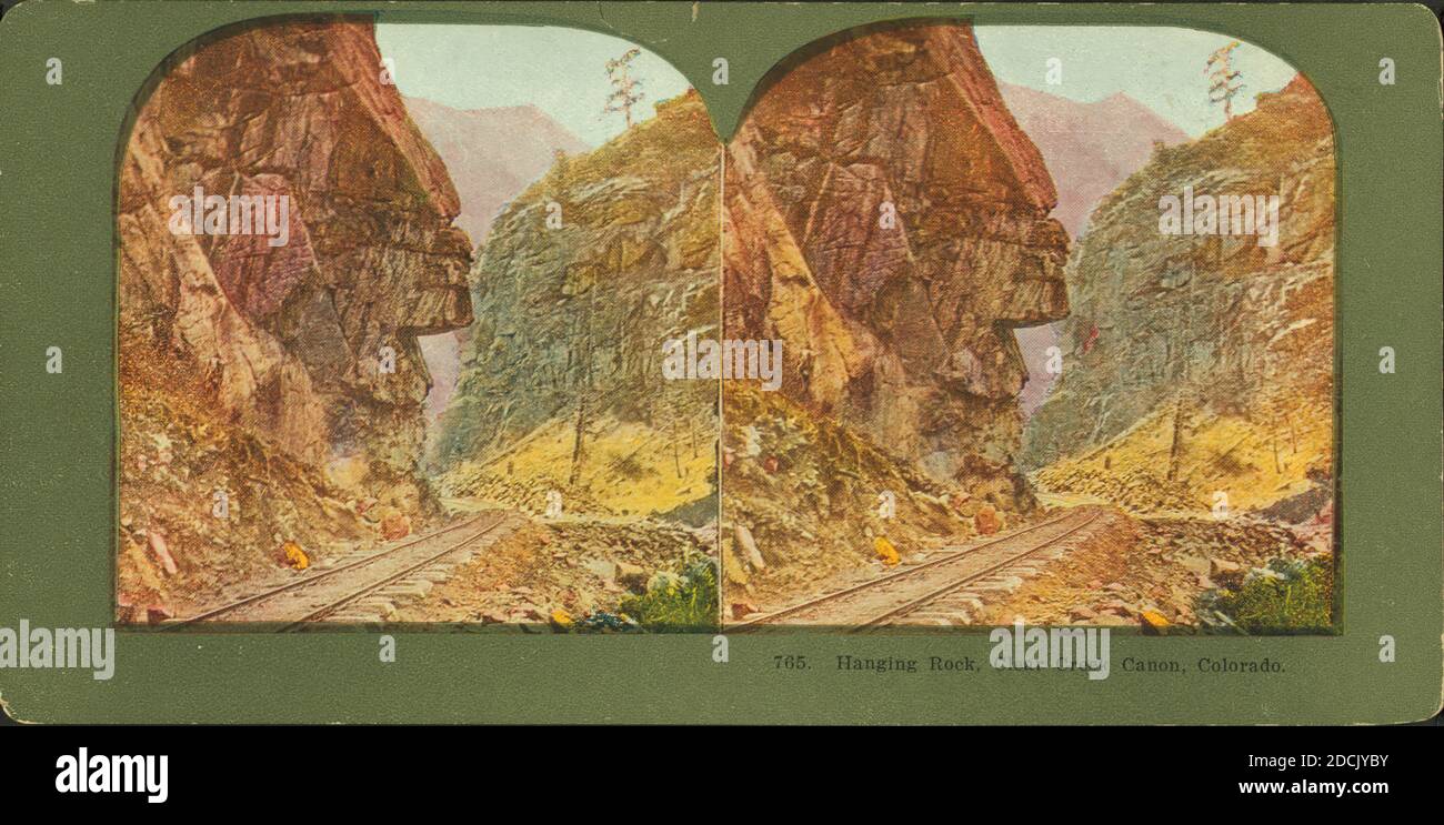 Hanging Rock, Clear Creek Canyon, Colorado., still image, Stereographs ...