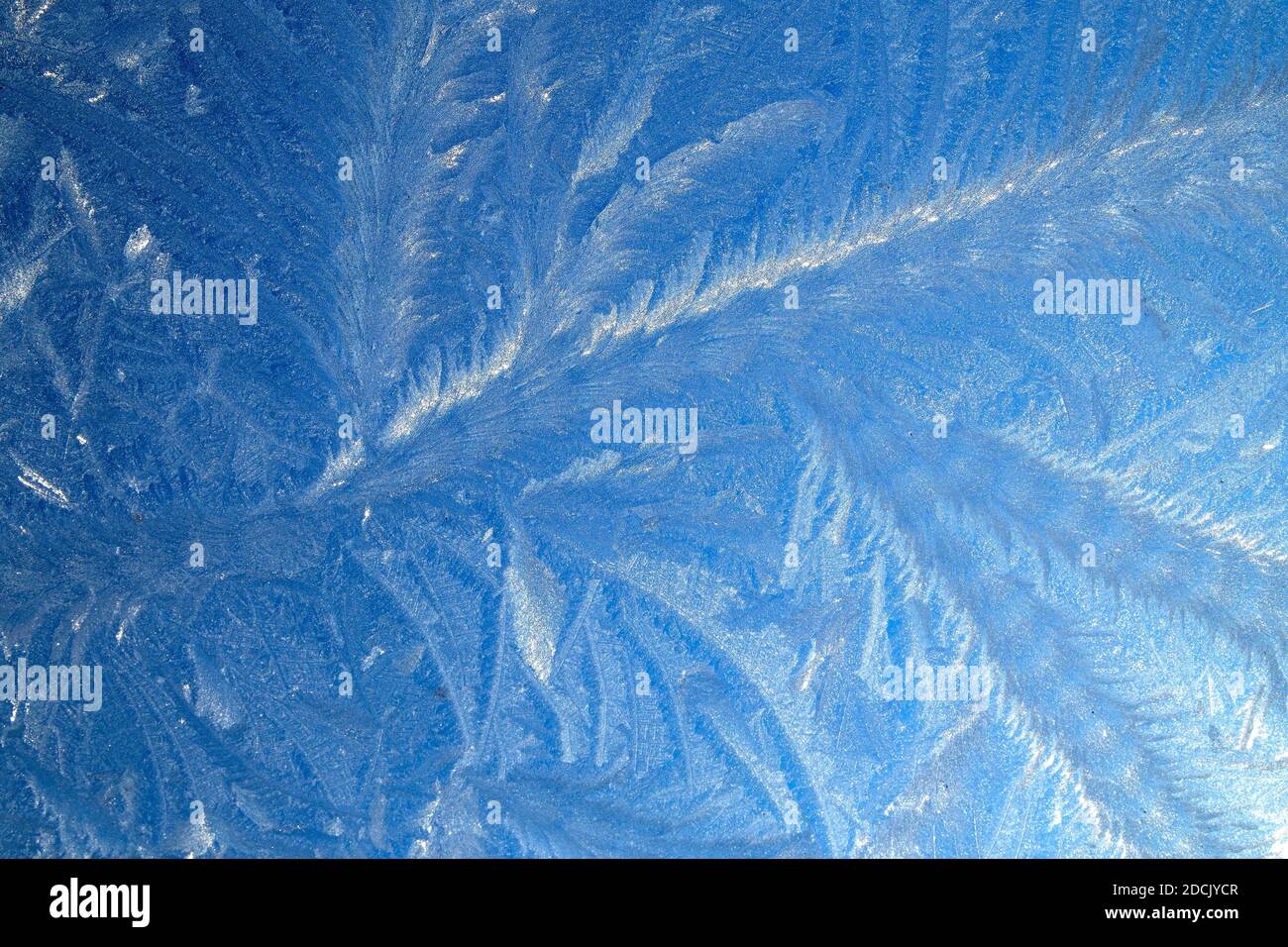 Ice pattern on a window Stock Photo - Alamy