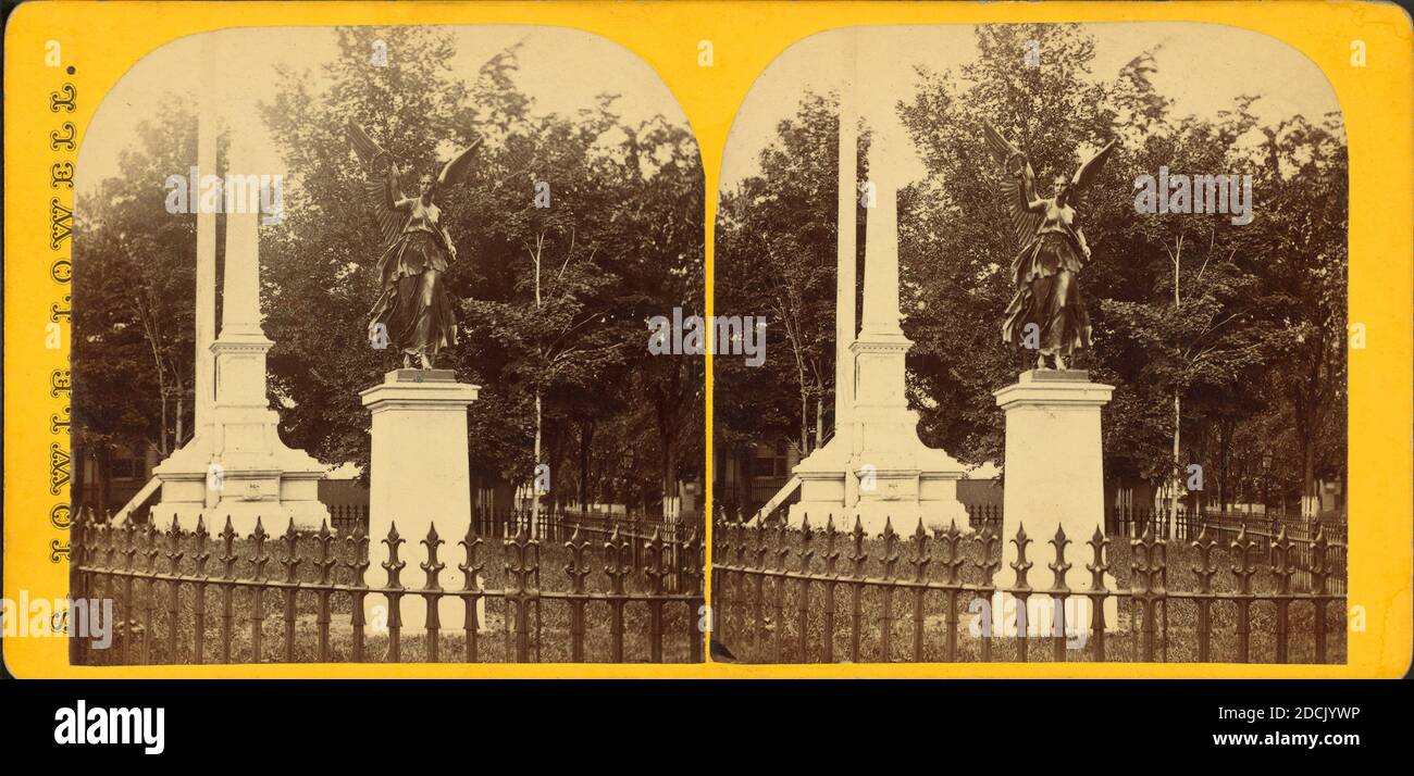 Statue of Victory, Monument Square, Lowell., still image, Stereographs ...