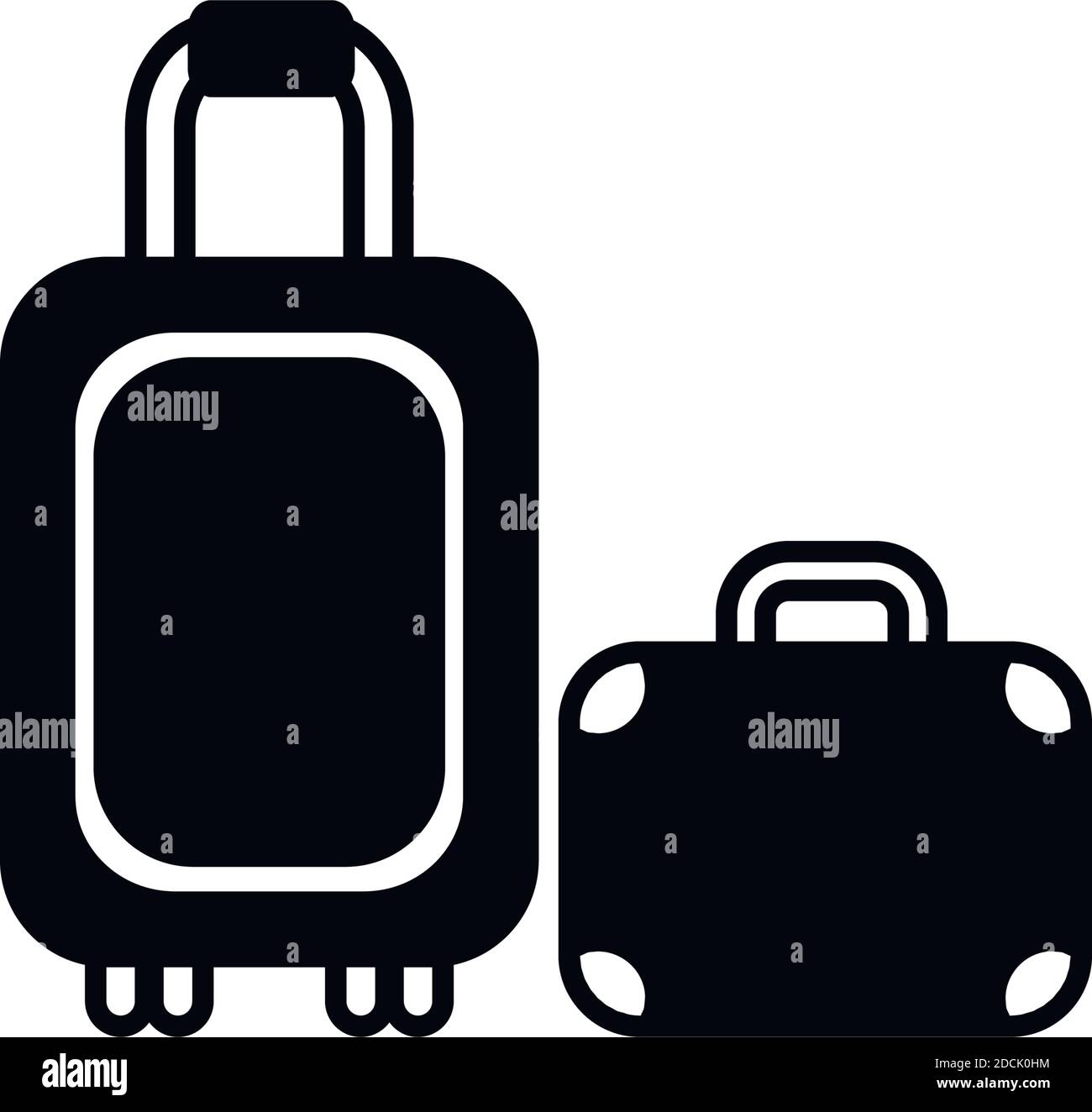 baggage icon, vector, illustration on white background Stock Vector ...