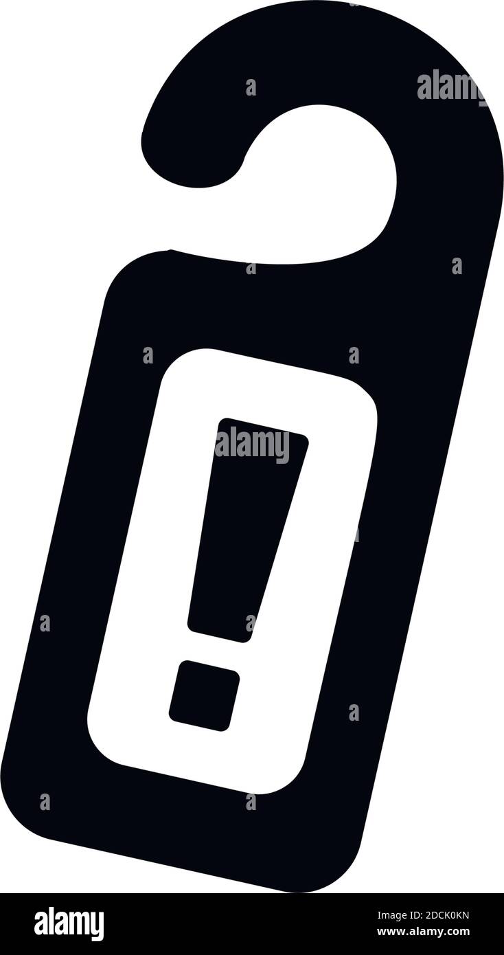 Do not disturb glyph icon. Simple vector for UI and UX, website or ...