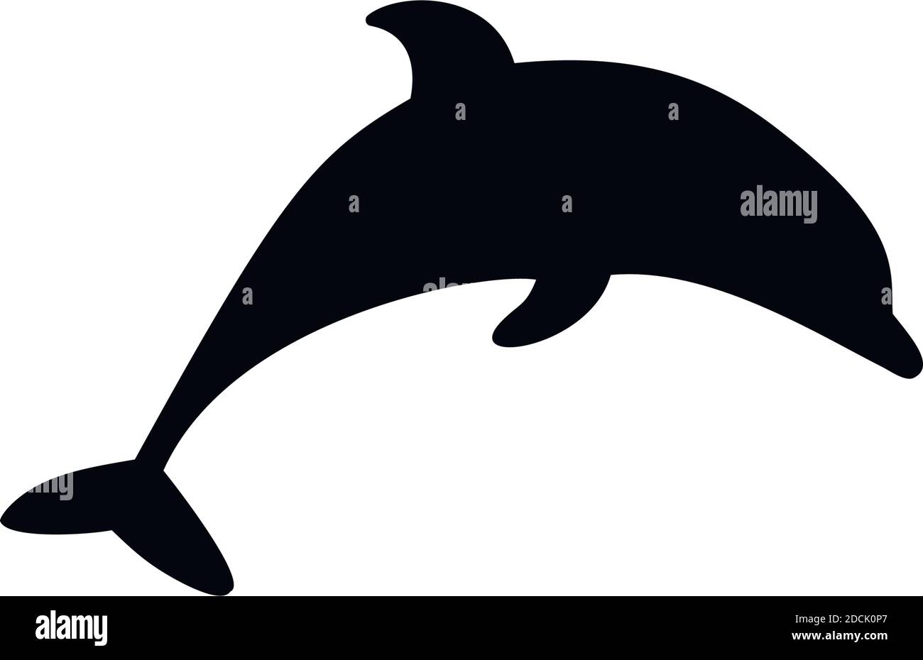 Dolphin glyph icon. Simple vector for UI and UX, website or mobile ...