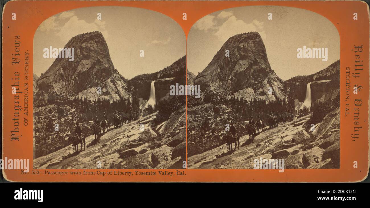 Cap of Liberty, Yosemite Valley, California., still image, Stereographs ...