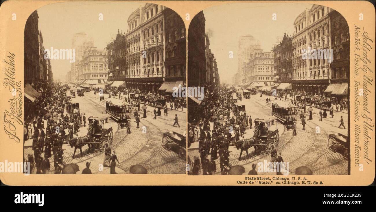 State Street, Chicago, U.S.A., still image, Stereographs, 1850 - 1930 ...