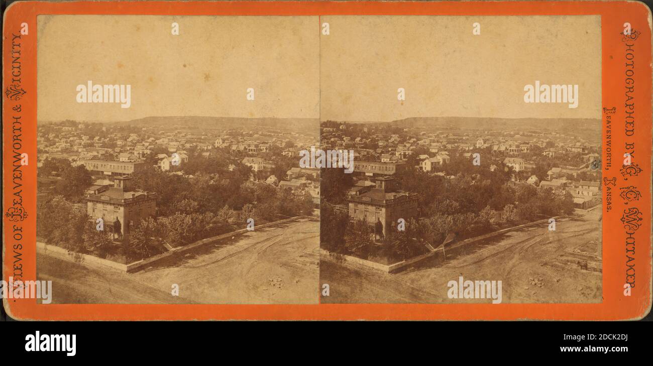 View looking southwest from the tower of the new court house., still ...