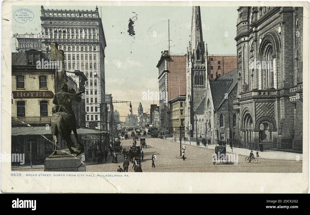 Broad Street north from City Hall, Philadelphia, Pa., still image ...