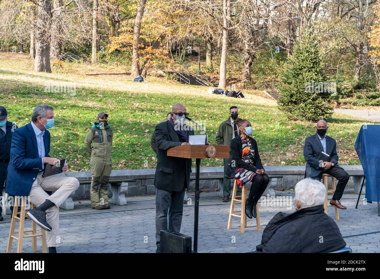 New York, NY - November 21, 2020: Author Eric Washington speaks during ...