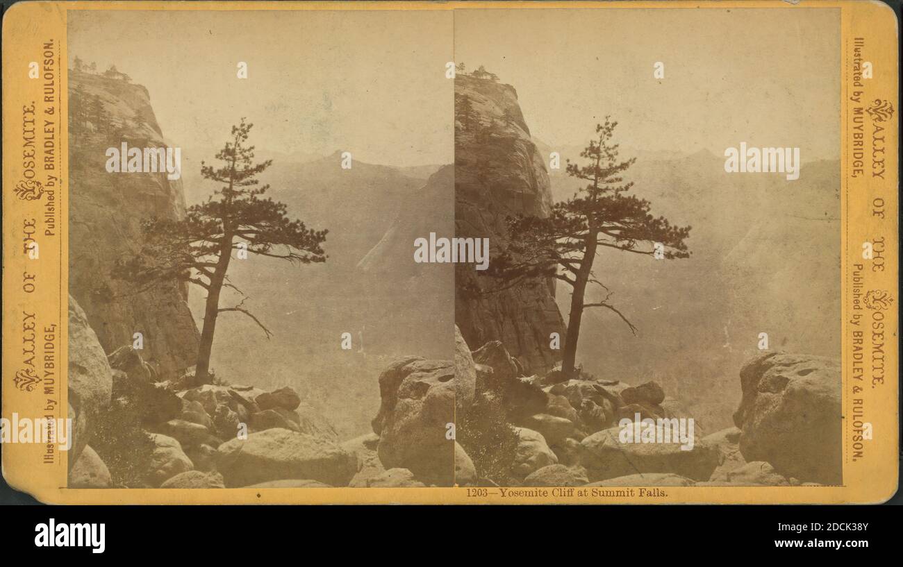 Yosemite Cliff at Summit Falls., still image, Stereographs, 1868 - 1873 ...