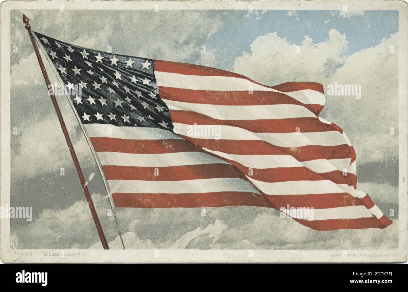 Old Glory, Flag, still image, Postcards, 1898 - 1931 Stock Photo - Alamy