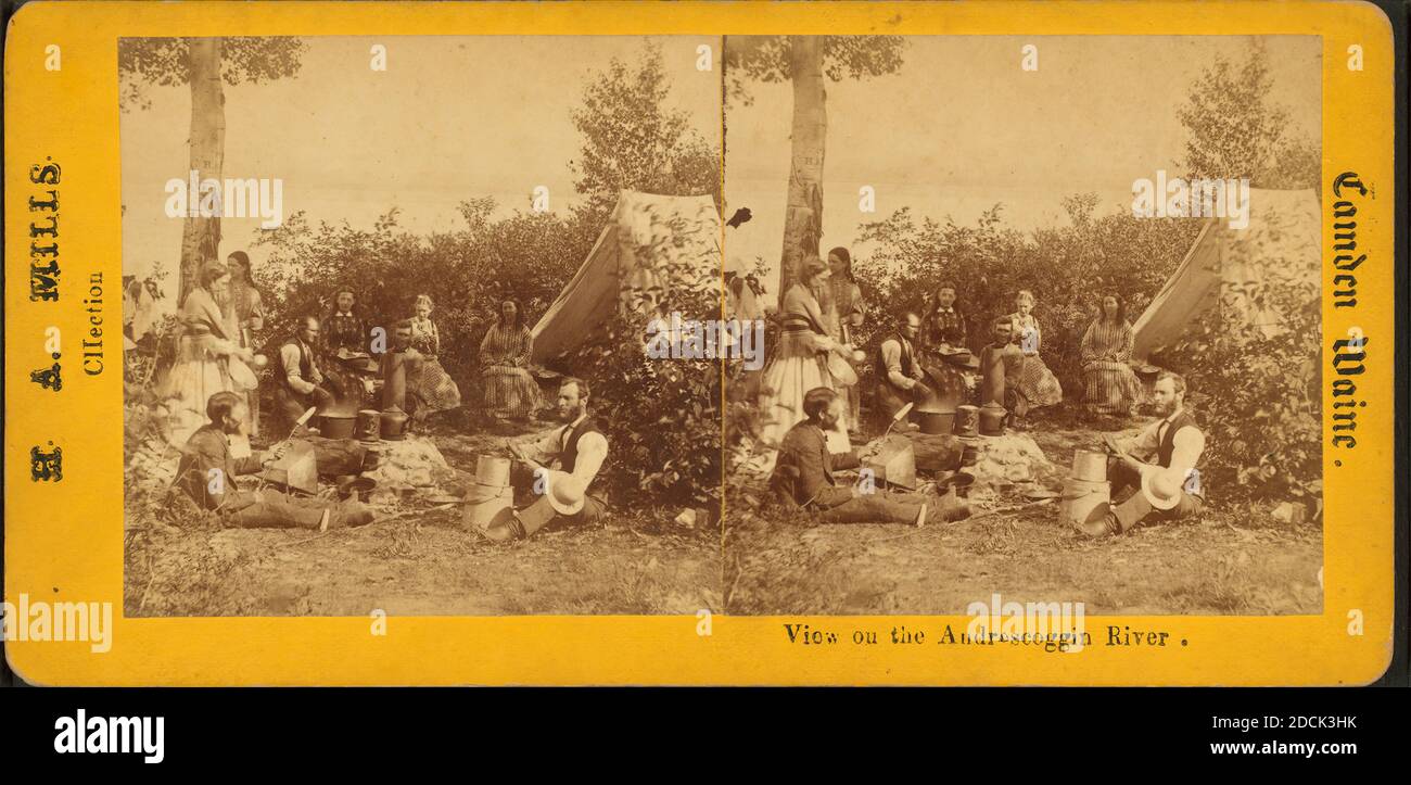 View of the Androscoggin River., still image, Stereographs, 1850 - 1930 ...