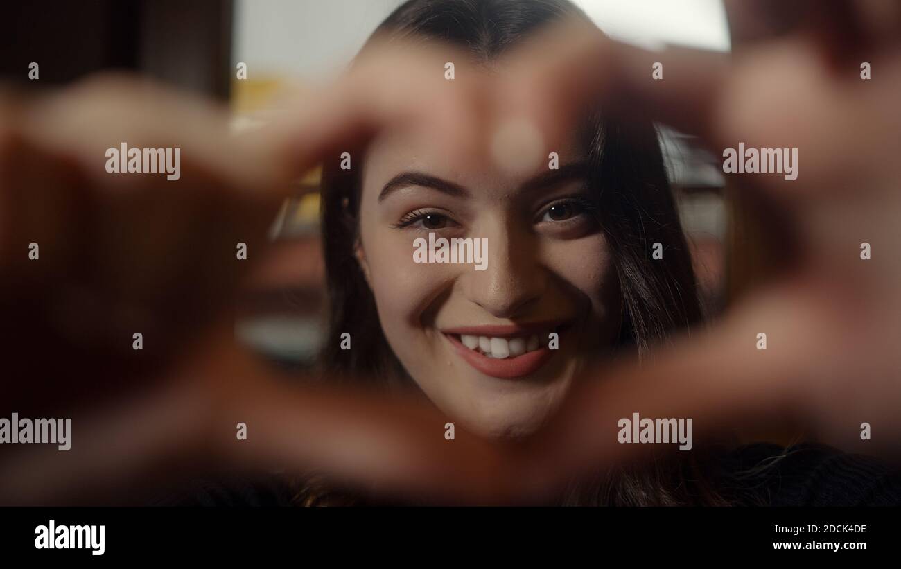 Teenager Girl Hands Making Heart High Resolution Stock Photography and ...