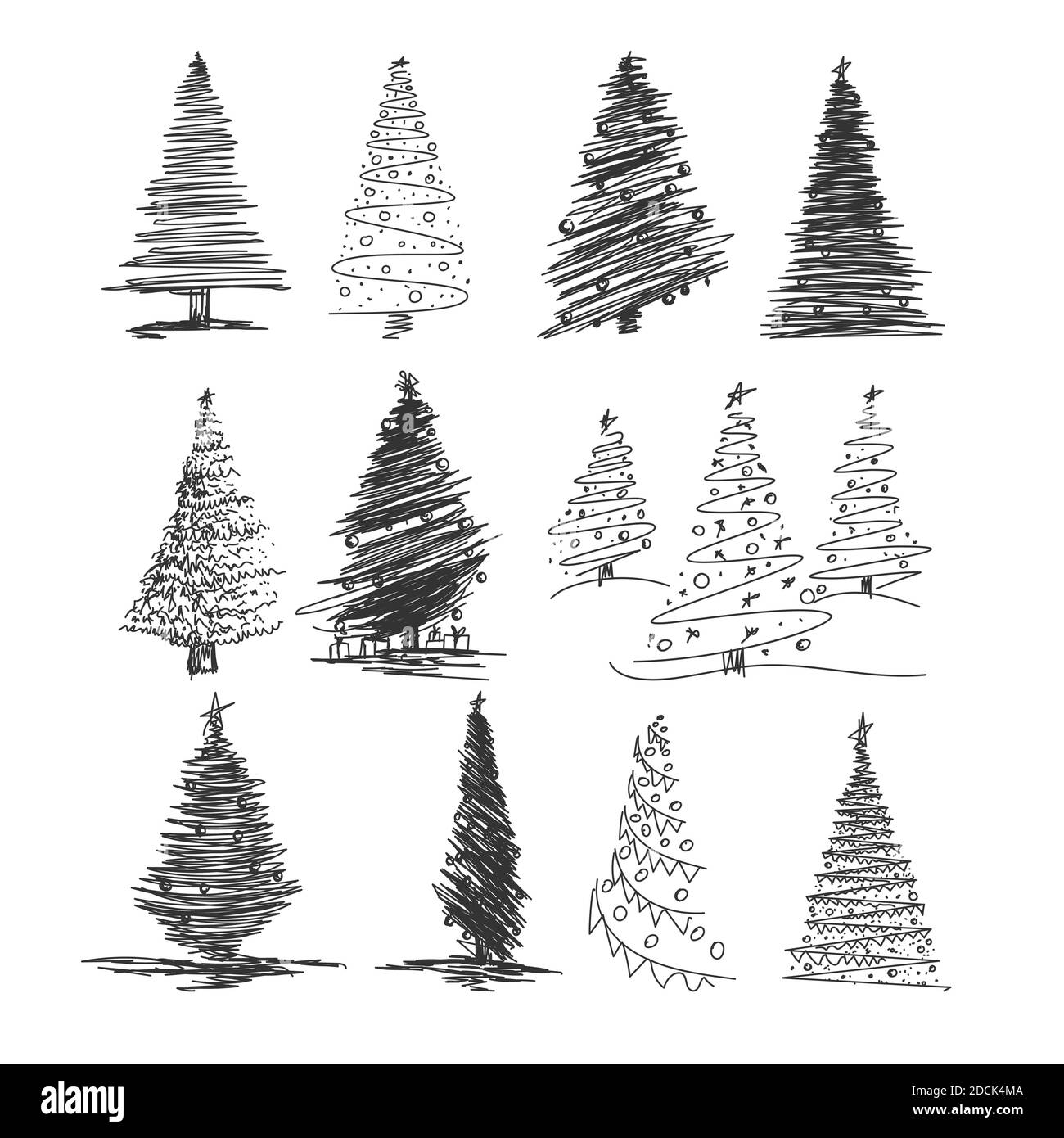 Set of Classic Christmas Trees. 15 designs in one file. To see similar ...