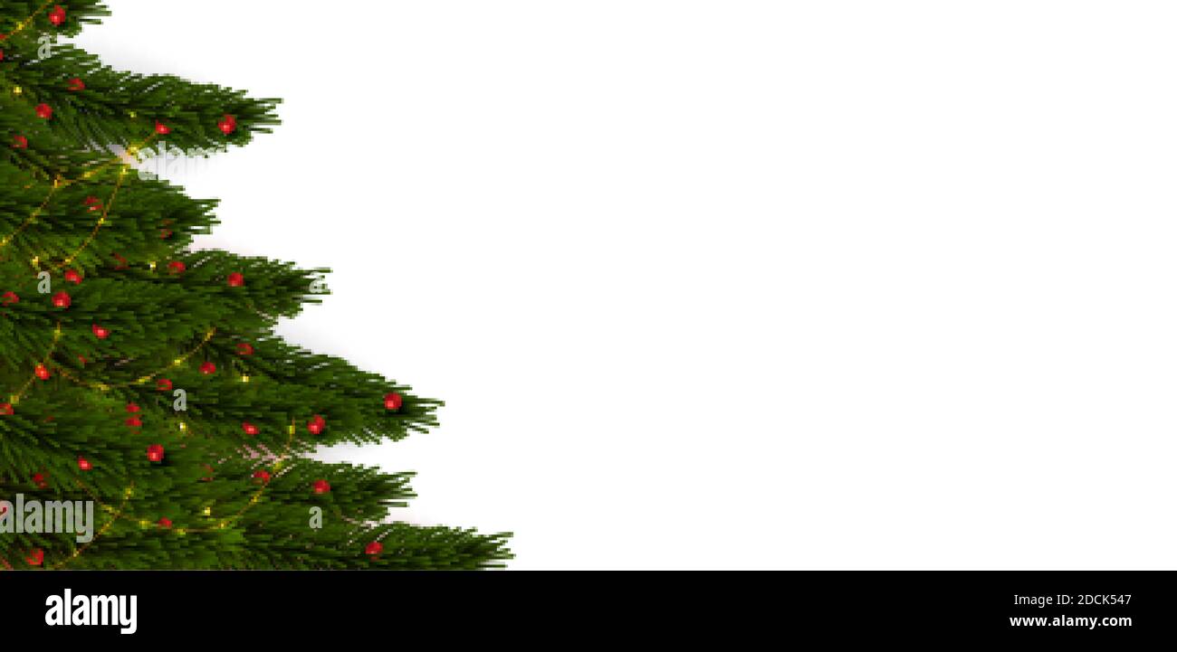 Christmas tree card poster banner. Vector illustration Stock Vector ...