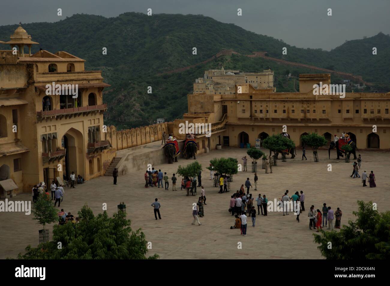 Courtyard of amber fort rajasthan india hi-res stock photography and ...