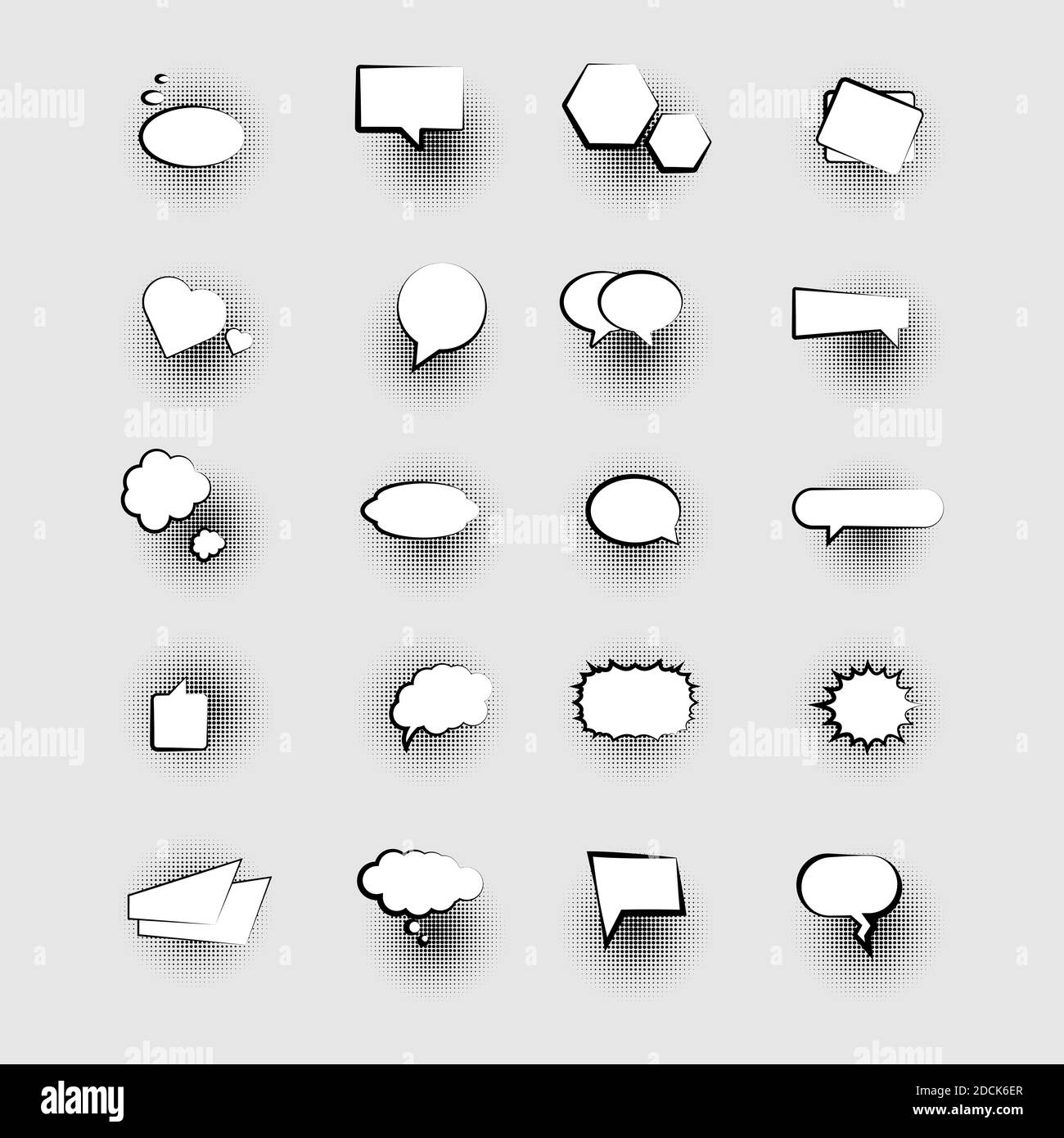 comic speech bubbles vector illustration Stock Vector Image & Art - Alamy