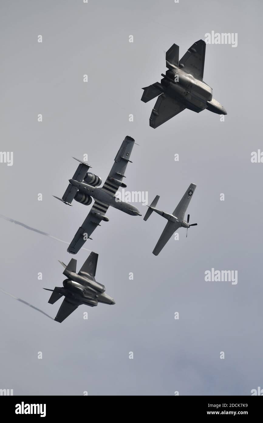 Fort Lauderdale, FL, USA. 21st Nov, 2020. Air Force Heritage Flight ...