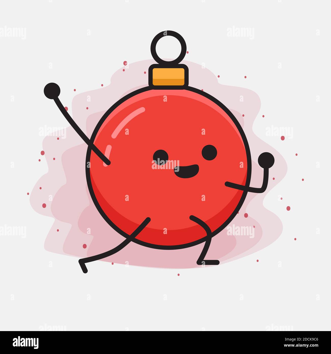 Christmas Bauble Ball Cute Vector Character Illustration Stock Vector ...