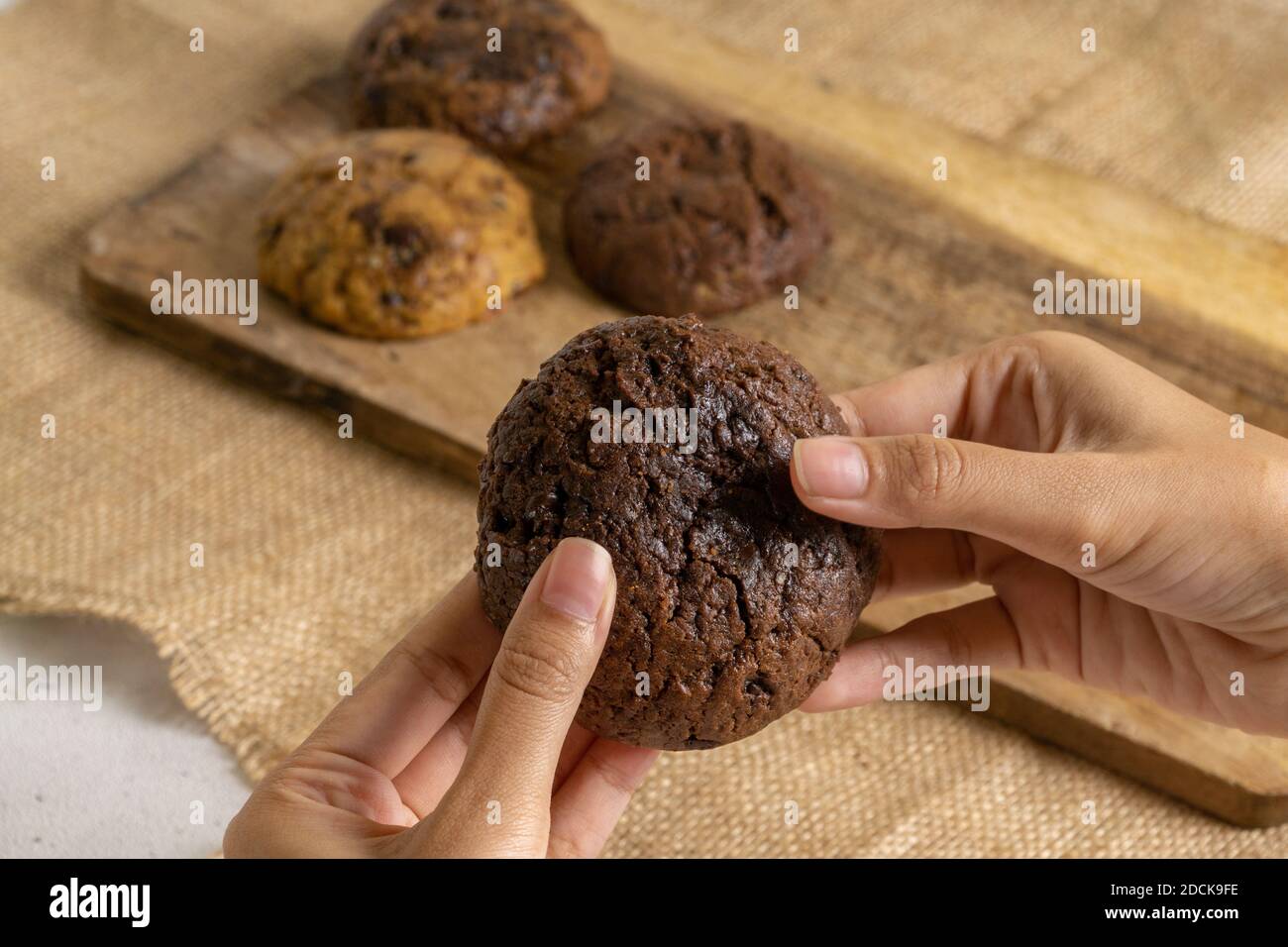 Soft Baked Cookies Stock Photo - Alamy