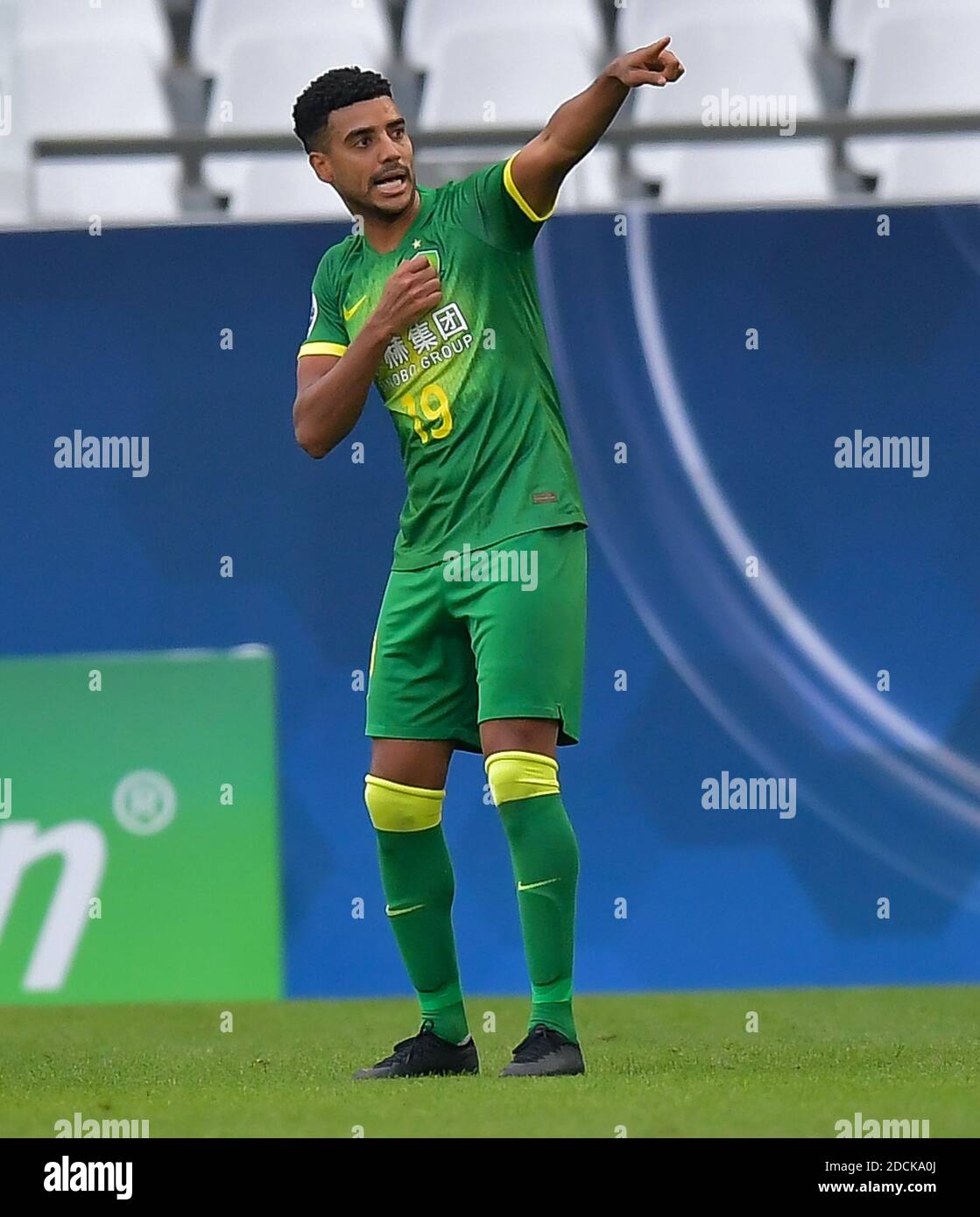 Doha, Qatar. 21st Nov, 2020. Alan of Beijing FC celebrates scoring ...