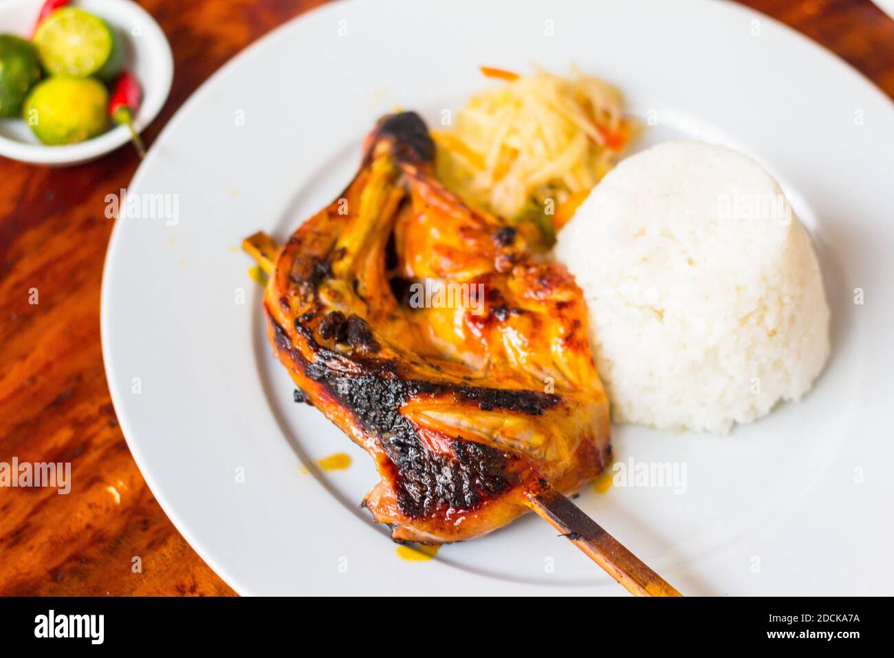 Filipino chicken barbecue at a local restaurant in Boracay Island ...