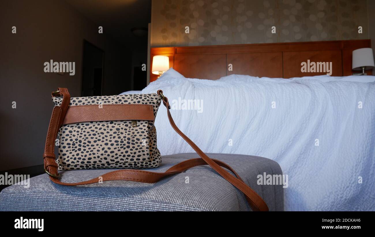 Handbag Left in Hotel Stock Photo - Alamy